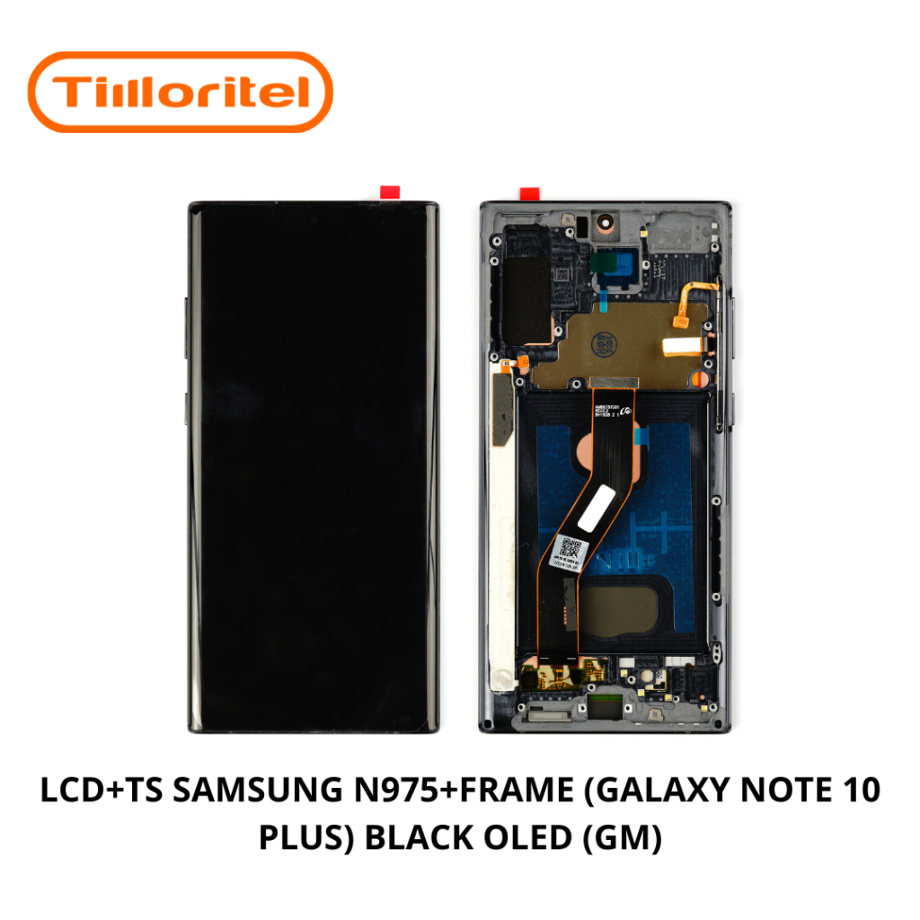 Jual LCD+TS SAMSUNG N975+FRAME (GALAXY NOTE 10 PLUS) BLACK OLED | Shopee Indonesia