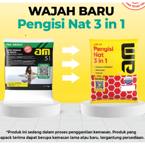 Jual AM 51 Pengisi Nat Keramik Anti Jamur 3in1 | Shopee Indonesia