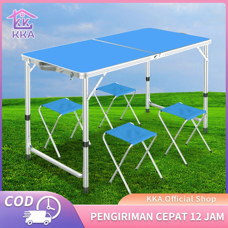 Jual Meja Lipat Koper Table Meja Makan Lipat Set Koper Camping Outdoor ...
