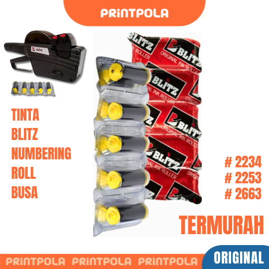 Jual Blitz ink roller / Tinta mesin numbering Blitz / Tinta Blitz ...