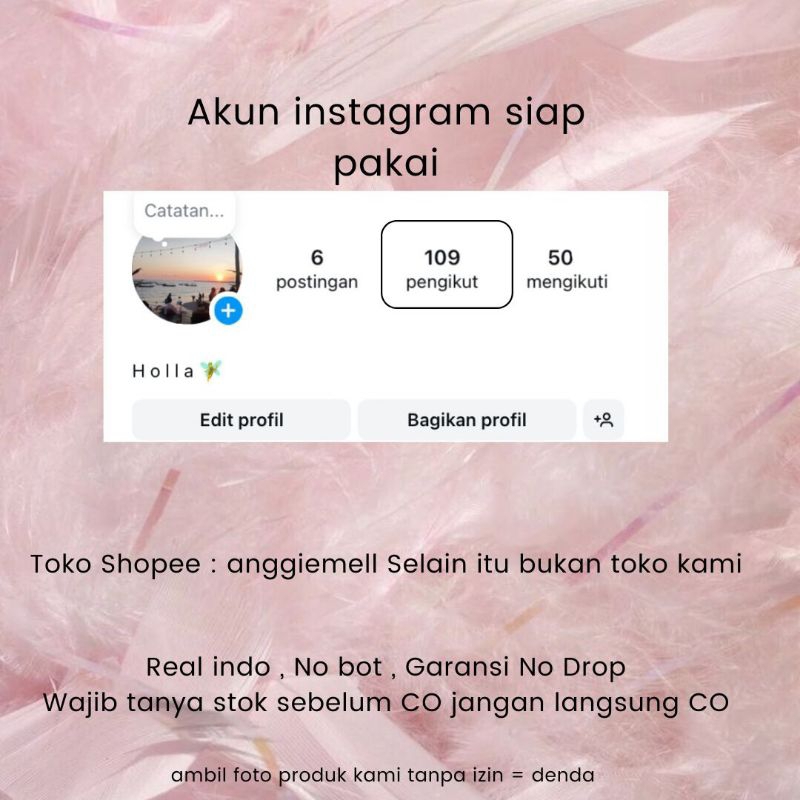 Jual AKUN INSTAGRAM REAL / AKUN IG REAL INDONESIA | Shopee Indonesia