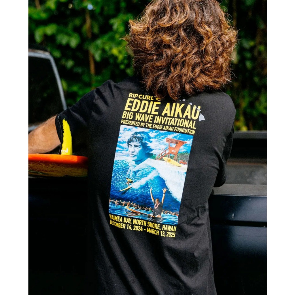 Jual Rip Curl Men Eddie Would Go Poster Tee - Black | Shopee Indonesia