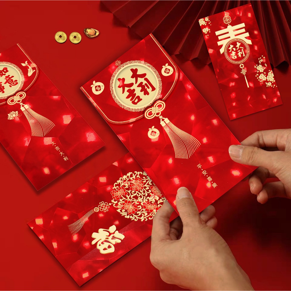 Jual Angpao Hoki Traditional Premium fu fuk angpao Tebal imlek CNY ...