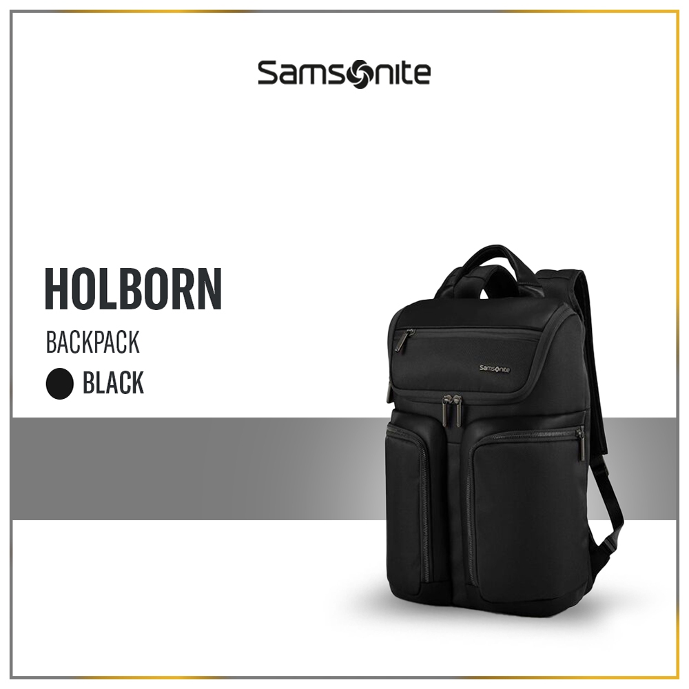 Jual Samsonite Holborn Slim Backpack - Black | Shopee Indonesia