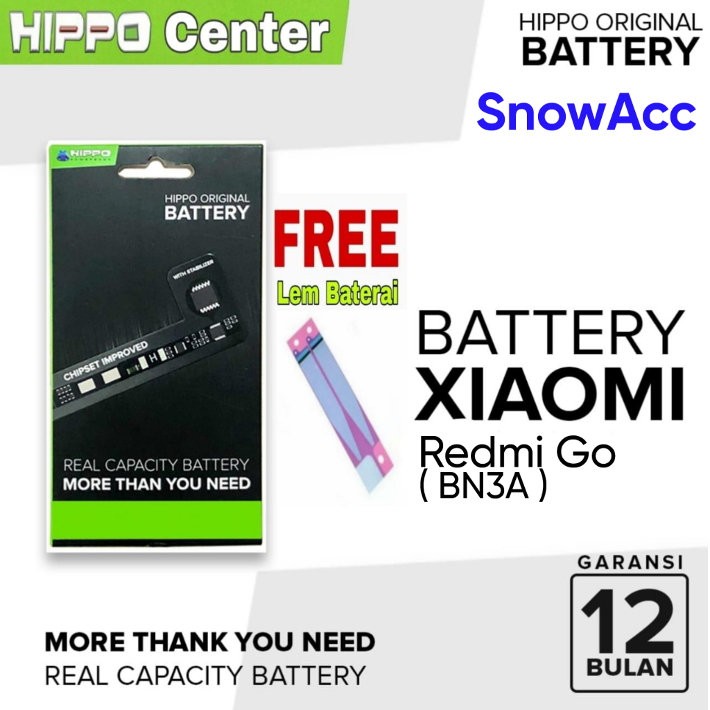 Jual Hippo Baterai Xiaomi Redmi GO ( BN3A / BN-3A / BN 3A ) | Shopee ...