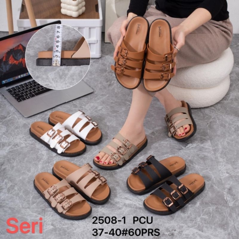 Jual SANDAL WANITA SANDAL KEKINIAN SANDAL SELOP SANDAL GESPER IMPORT ...