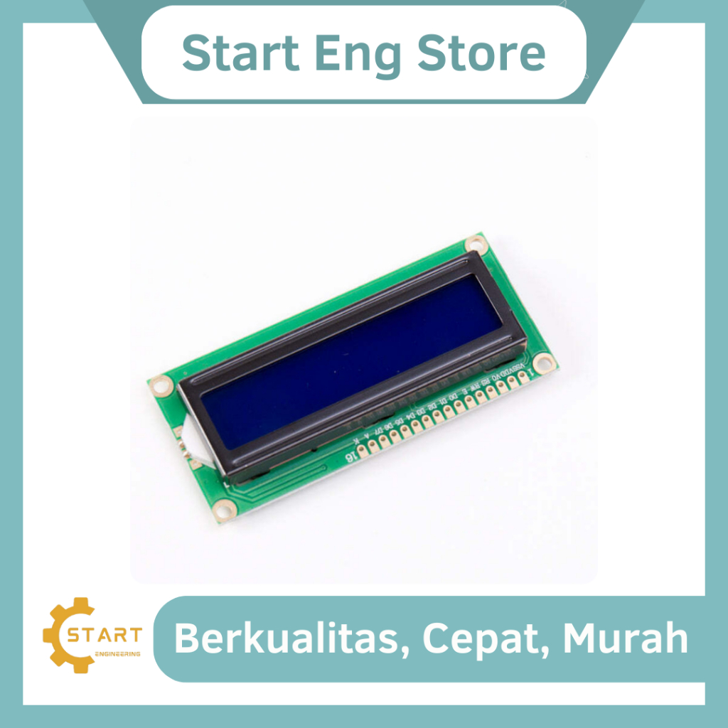 Jual LCD CHARACTER 16X2 1602 5V BLUE BACKLIGHT MODULE | Shopee Indonesia