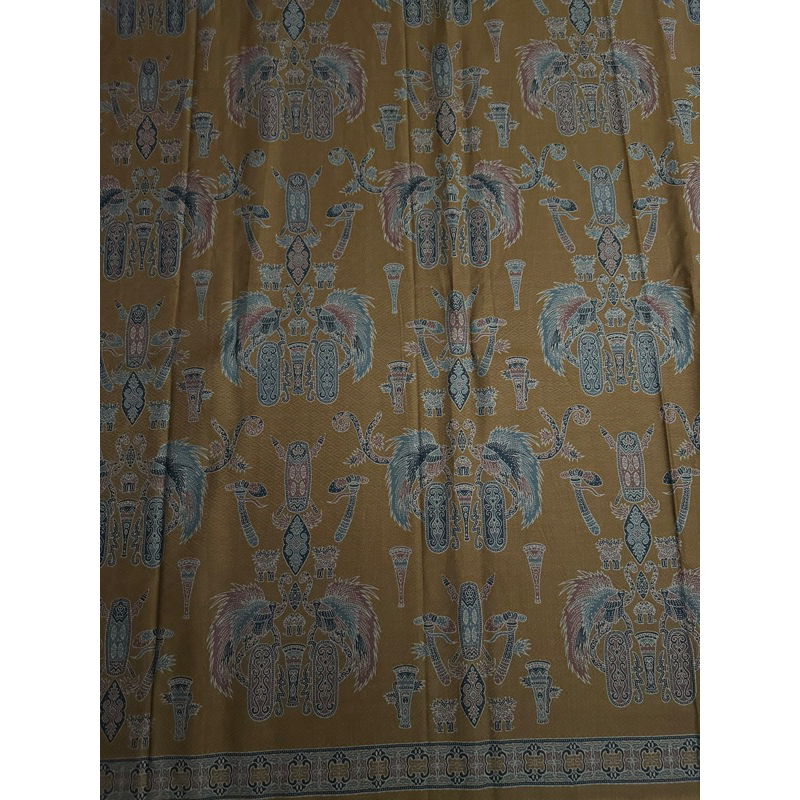 Jual Batik Dobby Super motif Etnik Irian warna Tembaga | Shopee Indonesia