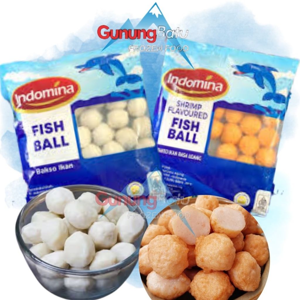 Jual INDOMINA BAKSO IKAN / FISH BALL& BAKSO IKAN DAN UDANG/ SHRIMP ...