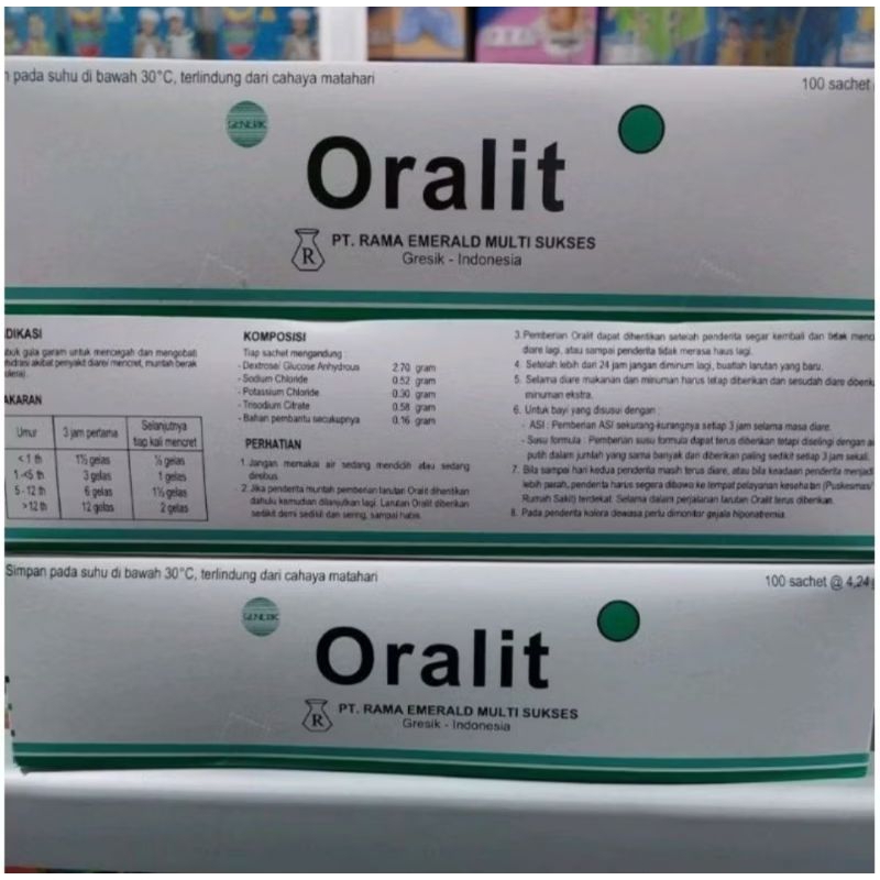 Jual ORALIT RAMA BOX 100 SACHET | Shopee Indonesia