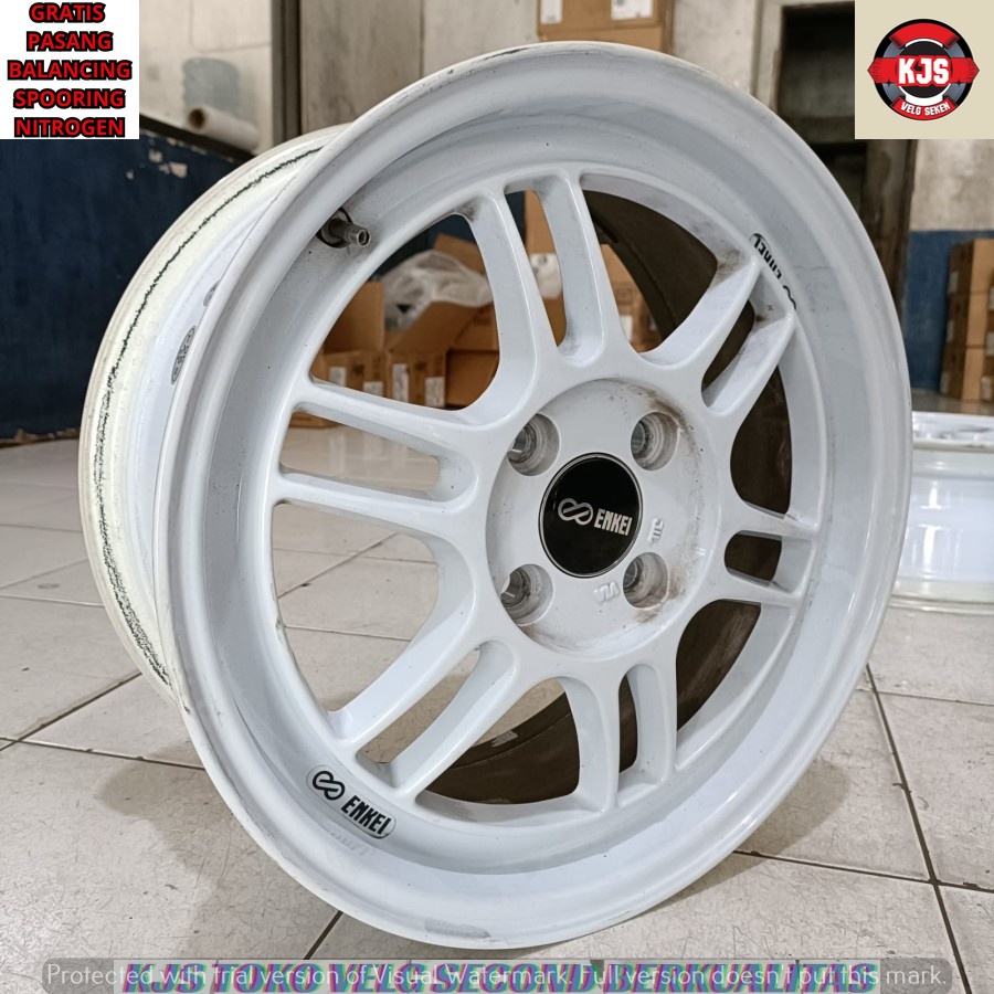Jual VELG RACING SECOND MODEL ENKEI RING 15 LEBAR 6.5 RATA LOBANG BAUT 4X100 OFFSET 38 WARNA ...