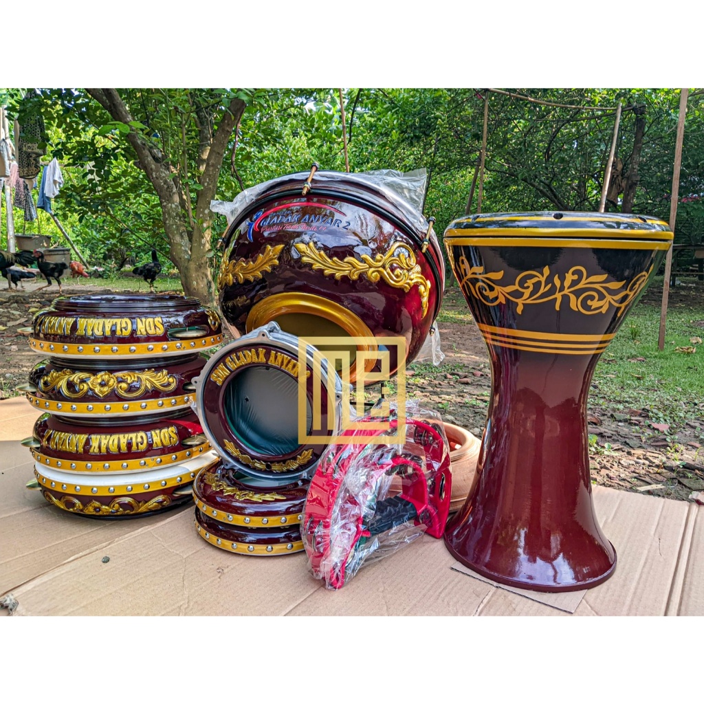 Jual Alat hadroh alat rebana alat qosidah alat banjari fullset 1 set ...