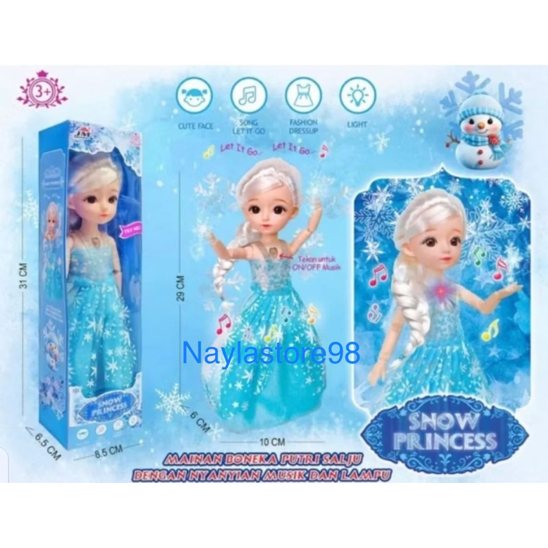 Jual Mainan Anak Boneka Frozen Putri Salju Elsa Ana Princess Doll Toys ...