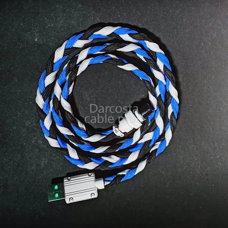 Jual MECHANICAL KEYBOARD Coiled Cable Aviation Custom / Braided 3 ...