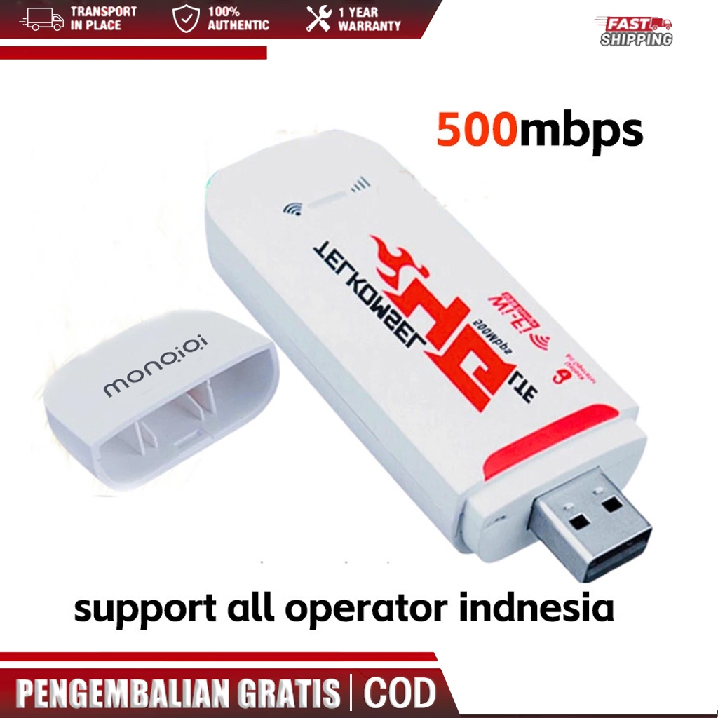Jual MONQIQI Modem WIFI USB 500Mbps 4g All Operator Support 10 Devices ...