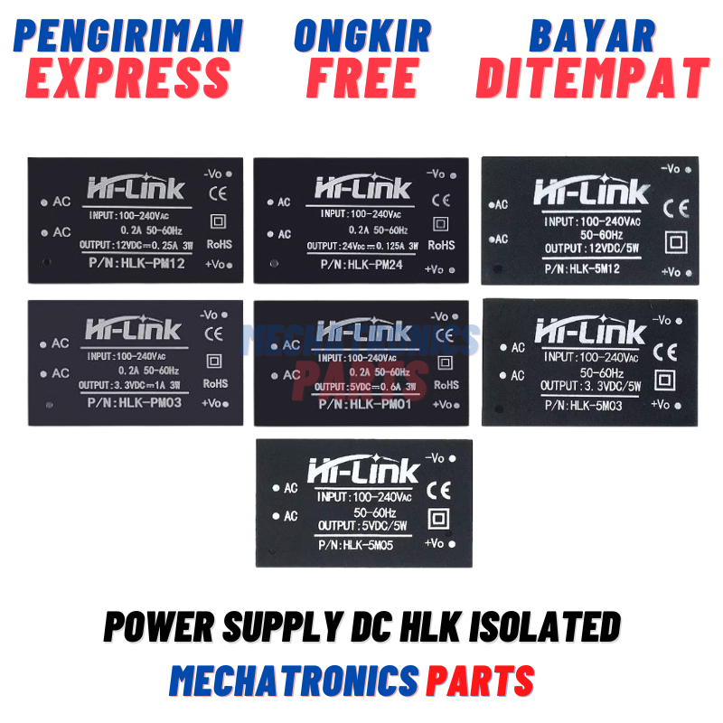 Jual Power Supply DC HLK Input 220 AC Isolated Hi-Link Adaptor | Shopee ...