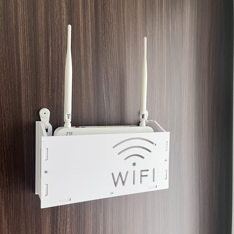 Jual Rak Gantung Modem / Tempat Wifi Tempel Dinding / Kotak Router ...
