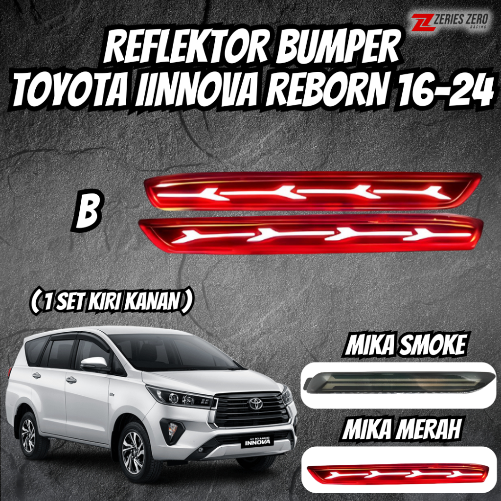 Jual Lampu Reflektor Bumper LED Toyota Innova Reborn 16-24 Mika Merah ...