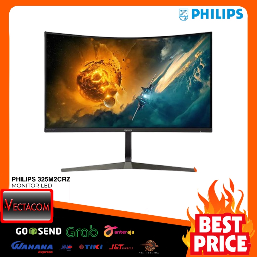 Jual Monitor Philips LED 325M2CRZ - Curved 2K QHD 165Hz 32" Inch ...