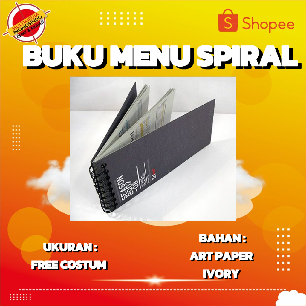 Jual Buku Menu Spiral / Notebook Hardcover Custom A5 Spiral / Buku ...