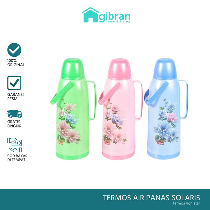 Jual Thermos Air Panas Termos LION STAR Solaris SN 50 Vacuum Flask SN-8 2 liter Handle Termos ...