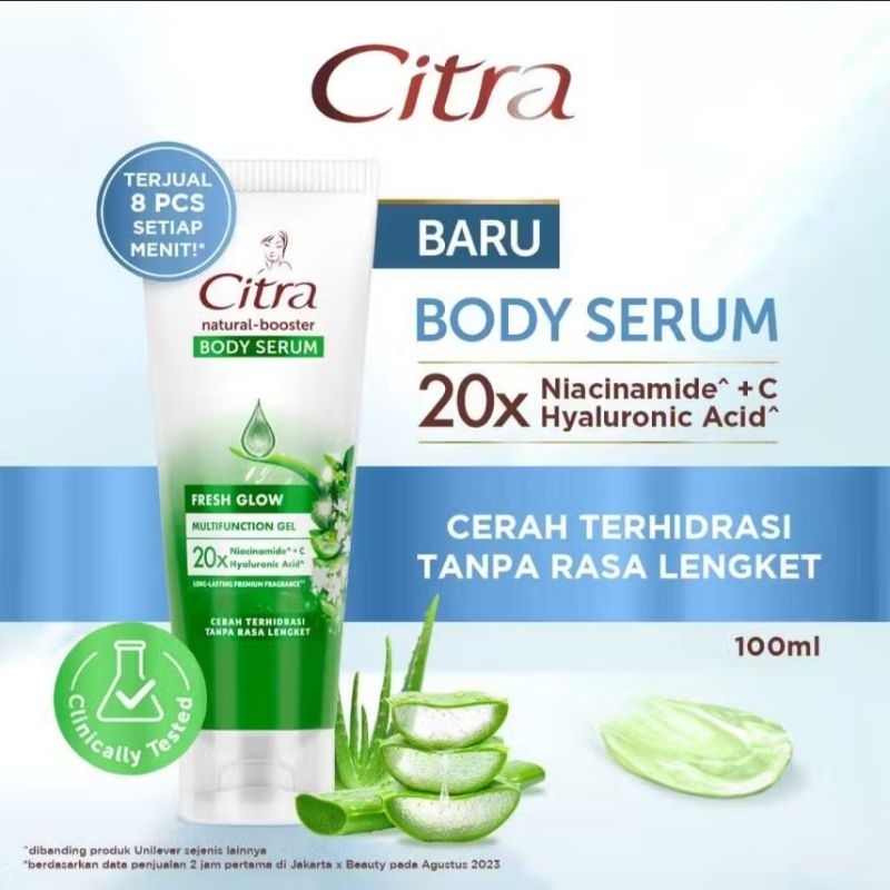 Jual Citra Fresh Glow Fresh Glow Multifunction Gel 100ml - Citra Body ...