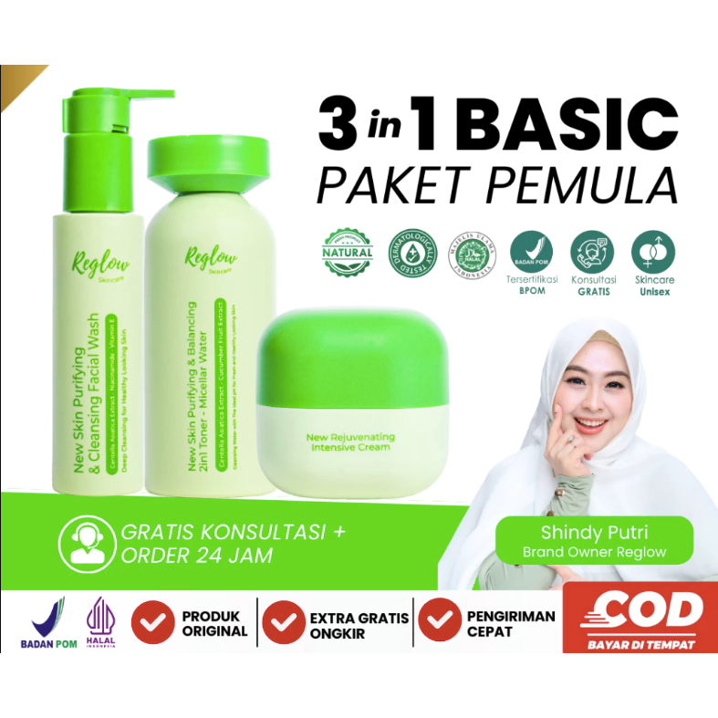 Jual Paket REGLOW Kemasan Baru - Reglow Glow Skin Treatment Skincare ...