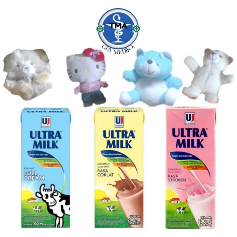 Jual Susu Ultra Moka Taro Coklat Full Cream Strawberry Caramel 200mL ...