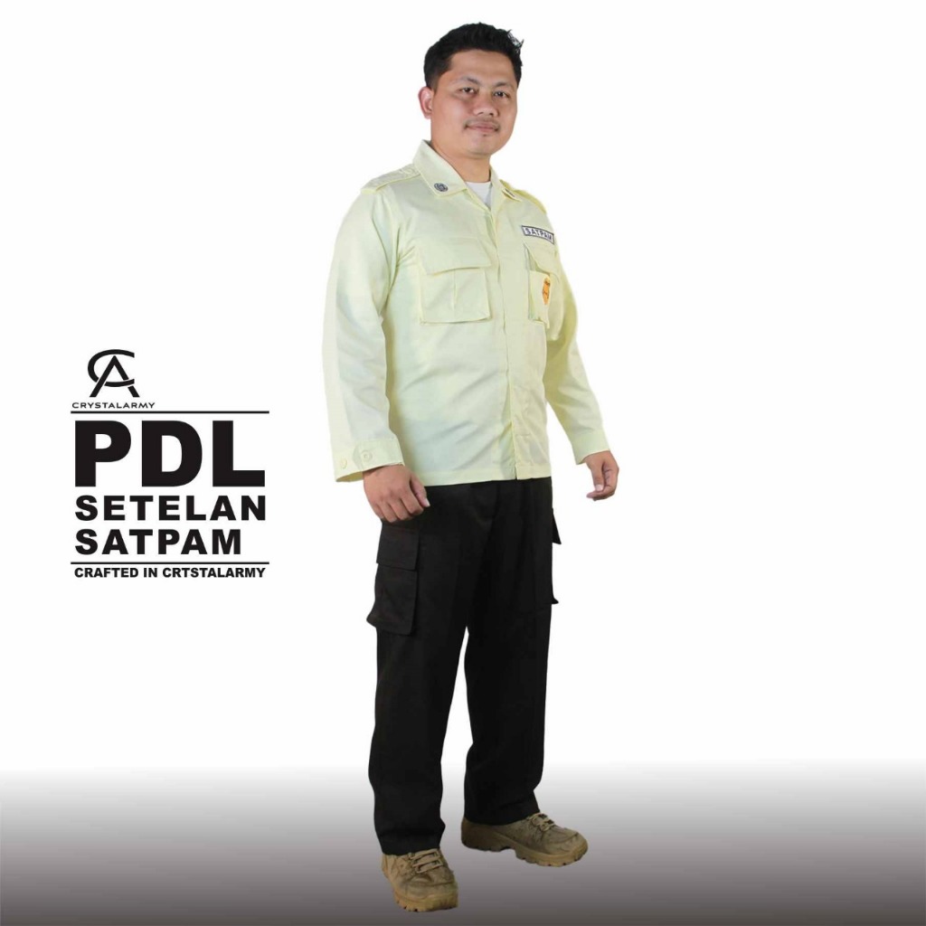 Jual Grosir Seragam pdl Satpam Krem Setelan Security Cream Pakaian Dinas Harian Coklat Krem ...