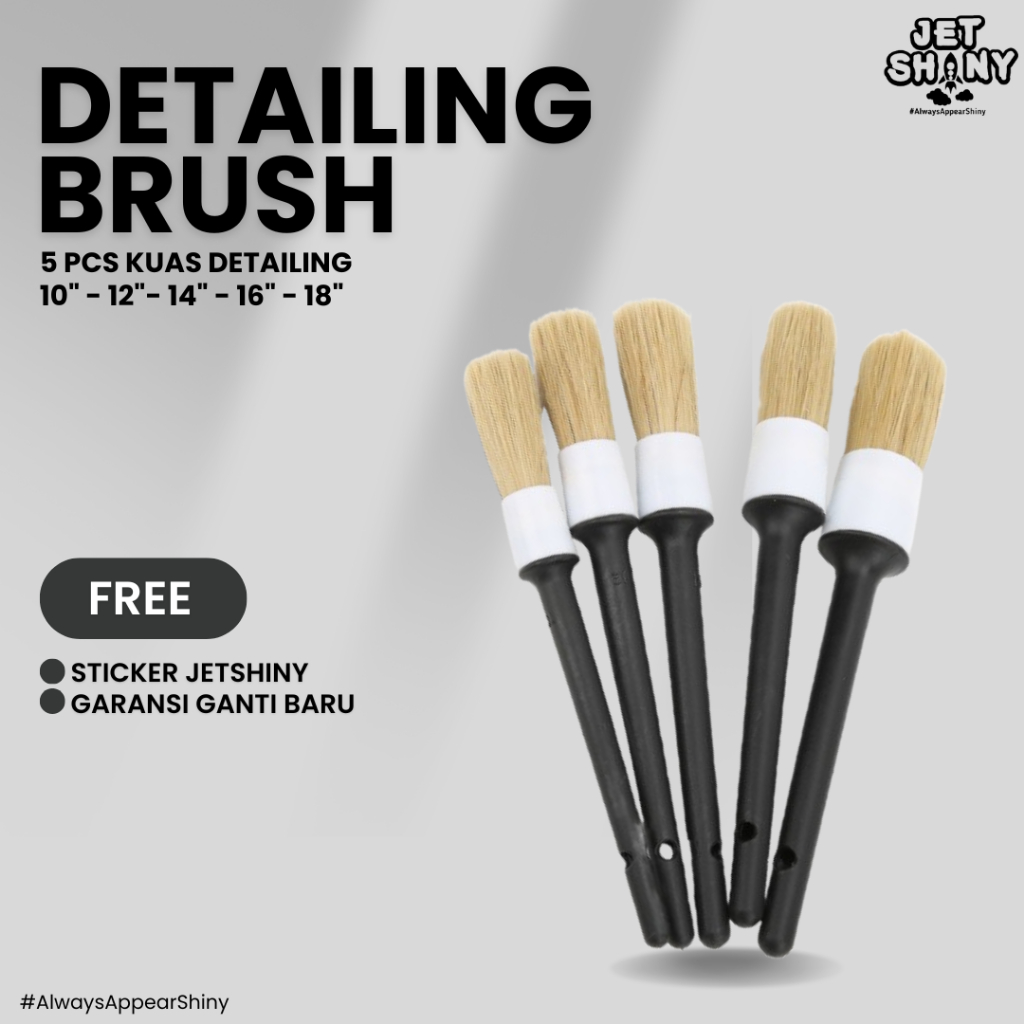 Jual Jet Shiny Detailing Brush Mobil & Motor, Kuas Pembersih Mesin ...