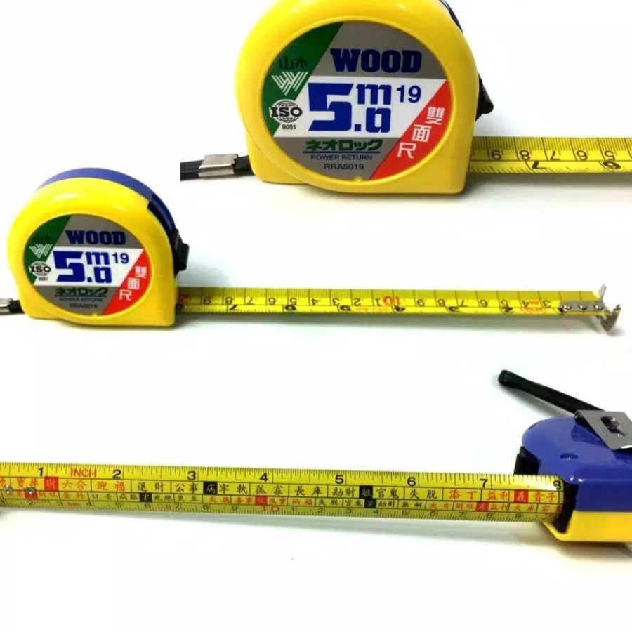 Jual Wood Roll Meter 5m x 19mm - Meteran 5 meter x 19 mm Bolak Balik ...