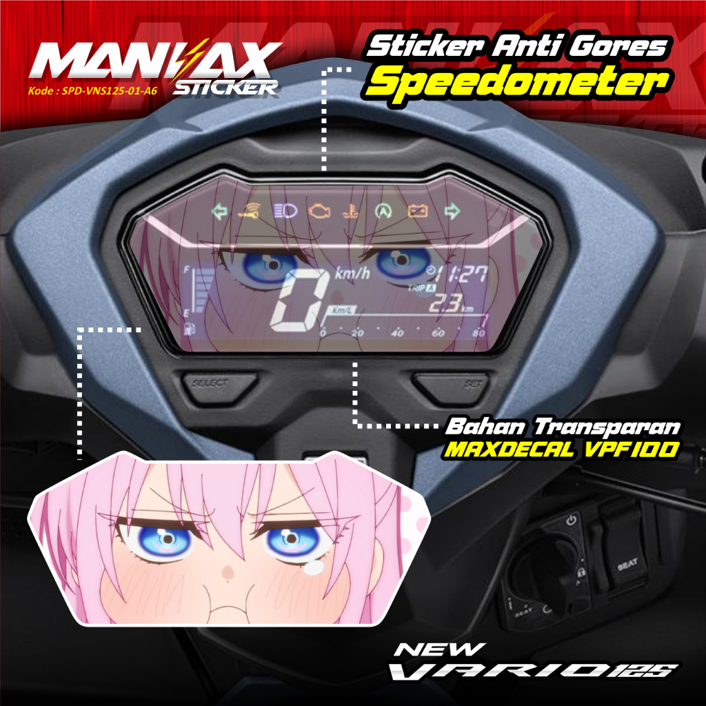 Jual STICKER SPEEDOMETER ANIME HONDA VARIO 125 NEW GEN 2 MOTIF ...