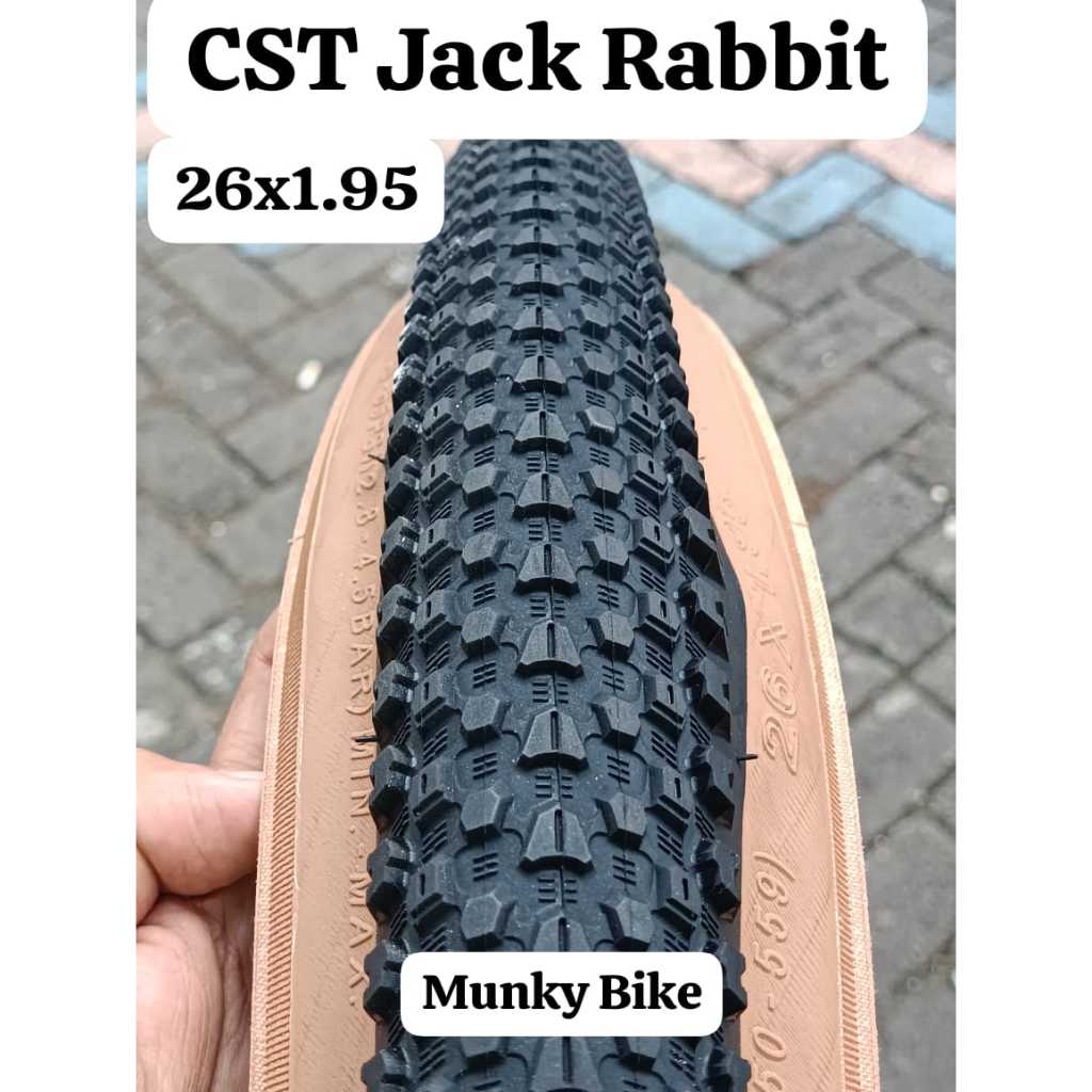 Jual Ban Luar CST Jack Rabbit 26 x 1.95 Tanwall Skinwall Coklat Premium ...