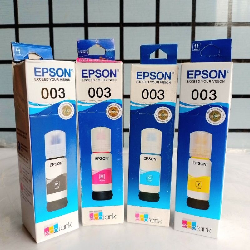 Jual Tinta Printer Epson T 003 Black [ B ] Cyan [ C ] Magenta [ M ] Yellow [ Y ] ( Pcs ...