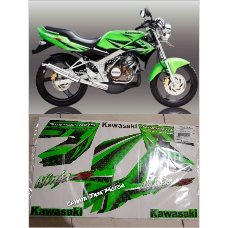 Jual Striping Stiker Ninja Ss Hijau Solid Shuriken 2012- 2013 Asli ...