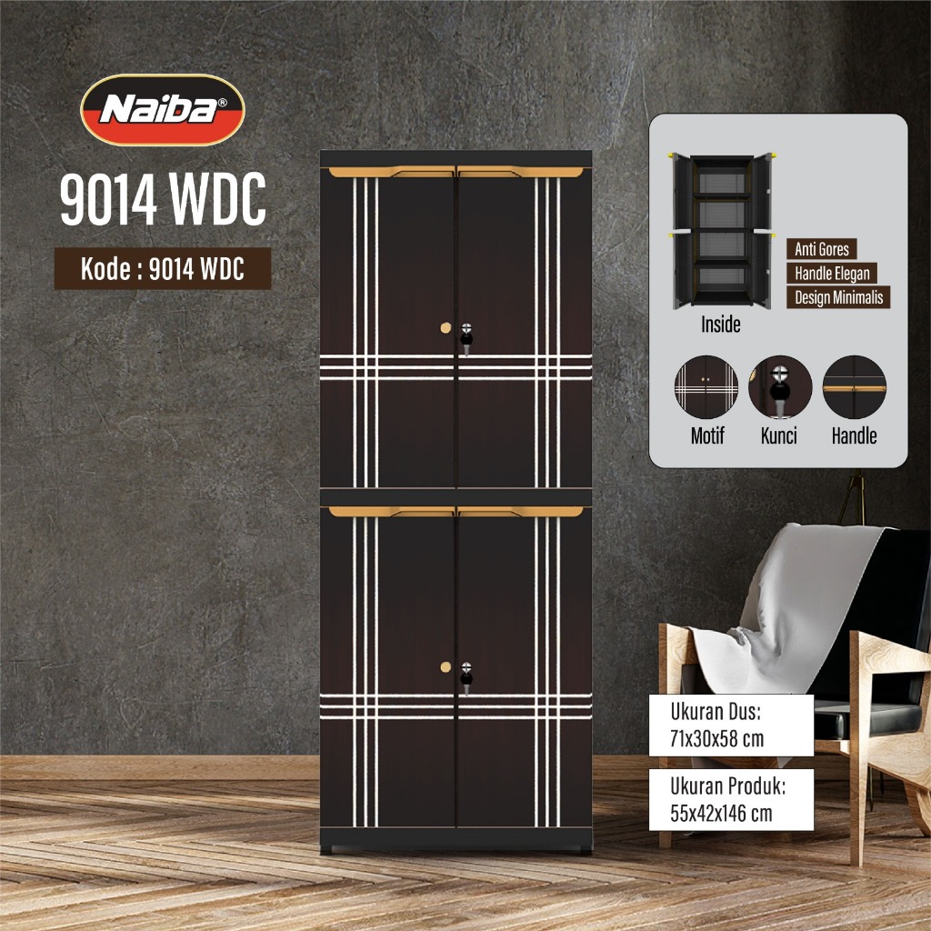 Jual NAIBA - LEMARI PAKAIAN PLASTIK MINI MSC FIT | Shopee Indonesia