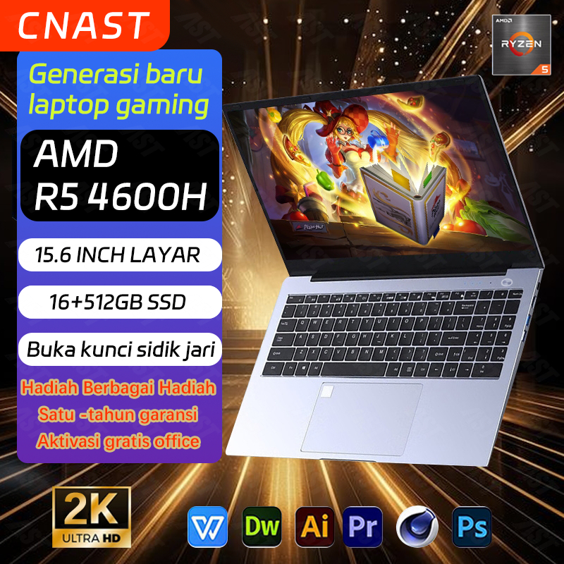 Jual AST laptop gaming baru AMD Ryzen 5-4600h RAM16G+512GB SSD 15.6 ...