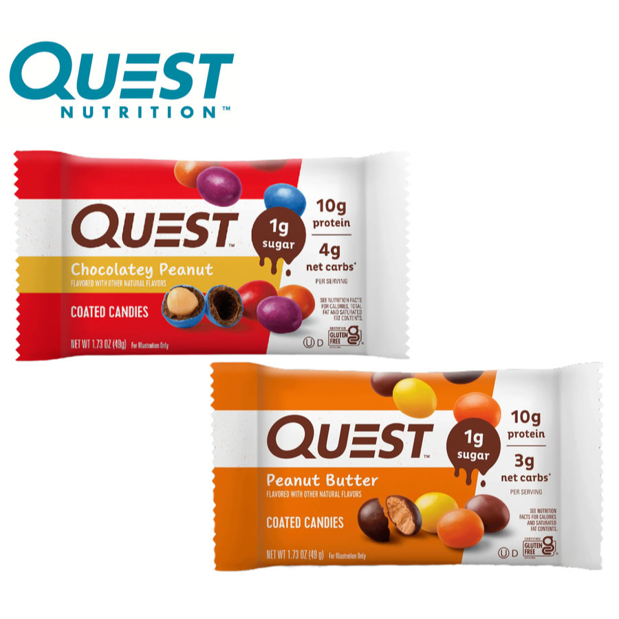 Jual Quest Protein Bar Candy Chocolatey Coated Peanut Candies / Healthy ...