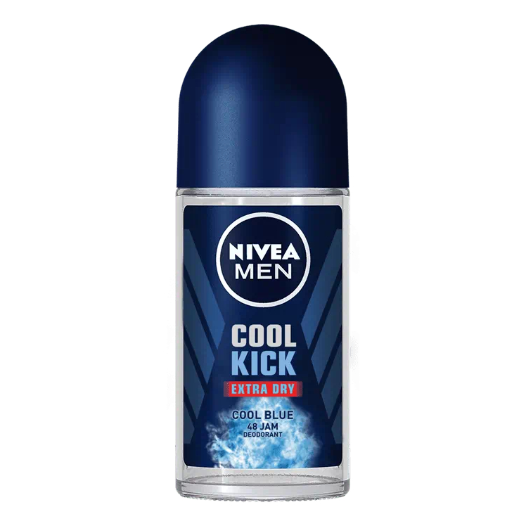 Jual Nivea Men Deodorant Cool Kick Cool Blue Roll-On 50ml | Shopee ...