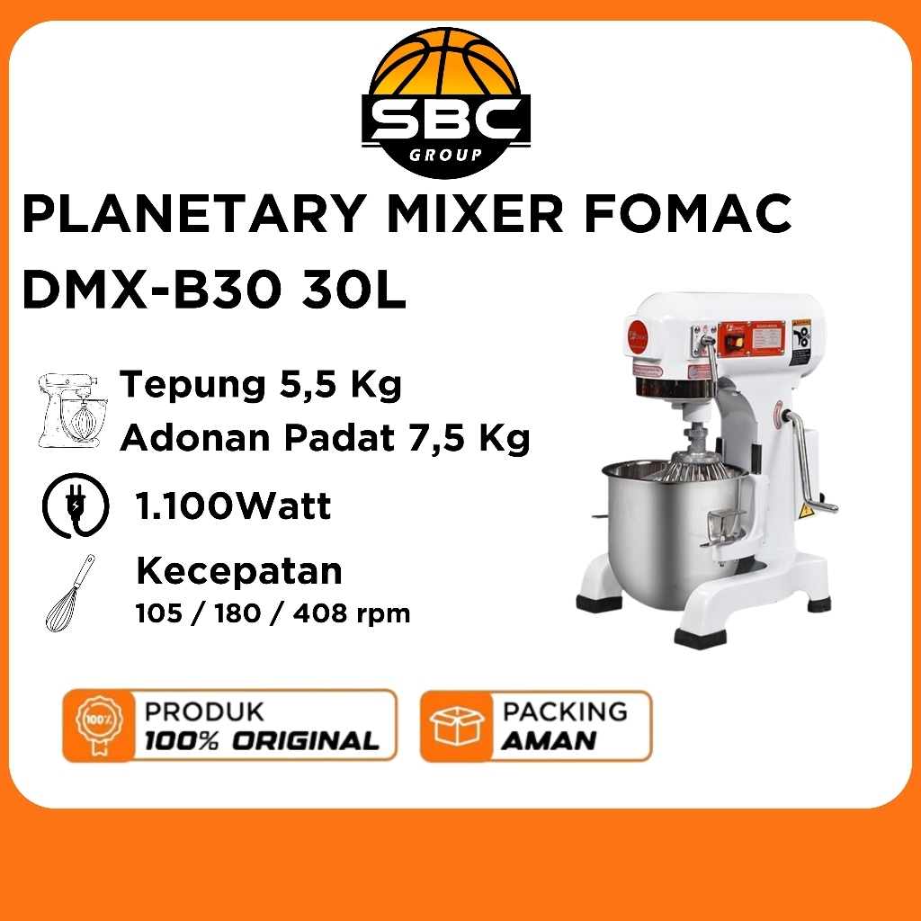 Jual PLANETARY MIXER FOMAC DMX-B30 30L | Shopee Indonesia