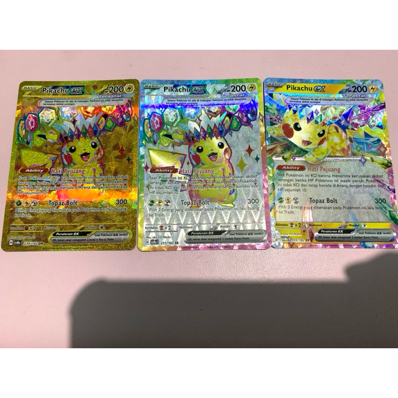 Jual PIKACHU KILAT RASI EX RR SR UR RARE ULTRA SUPER INDONESIA ID ...