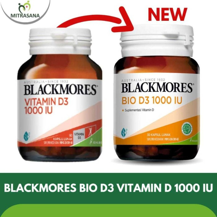 Jual Blackmores Bio D3 1000 IU 30 Kapsul | Shopee Indonesia