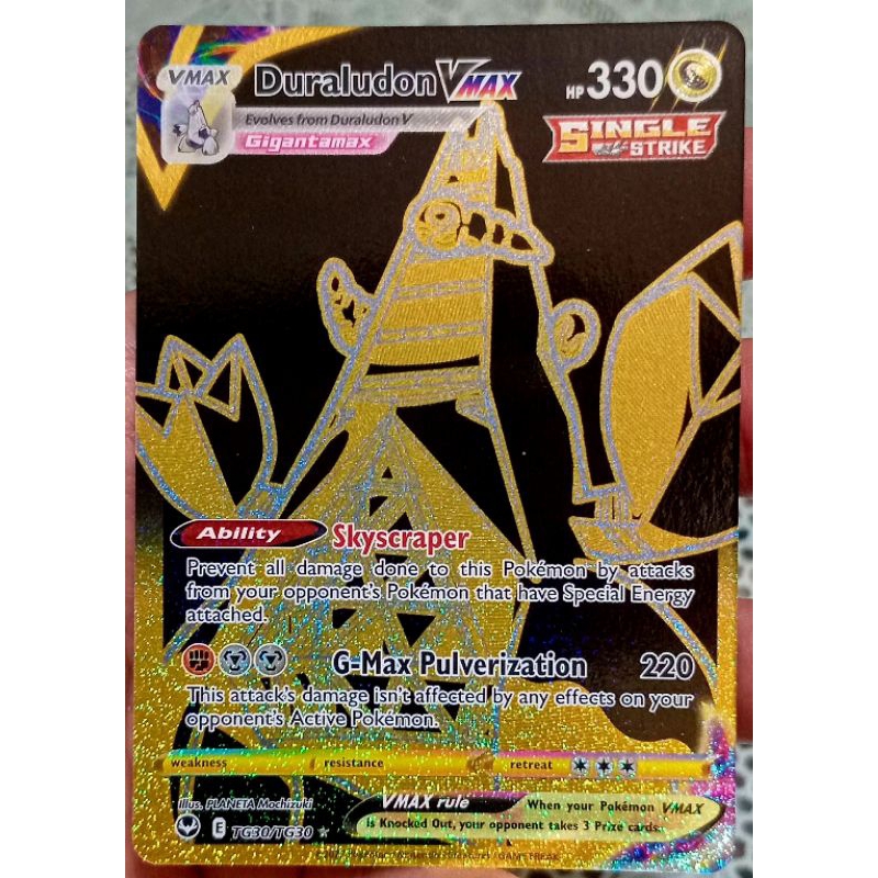Jual KARTU POKEMON DURALUDON VMAX TG30/TG30 ENGLISH HOLO BLACK GOLD ...