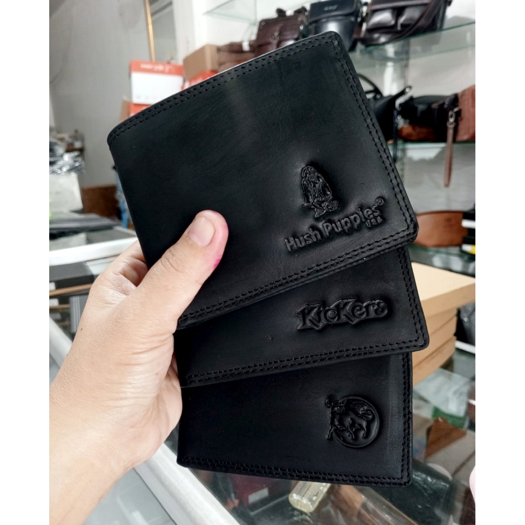 Jual Dompet Lipat Full Kulit Sapi Premium Grade A edisi Full Hitam ...