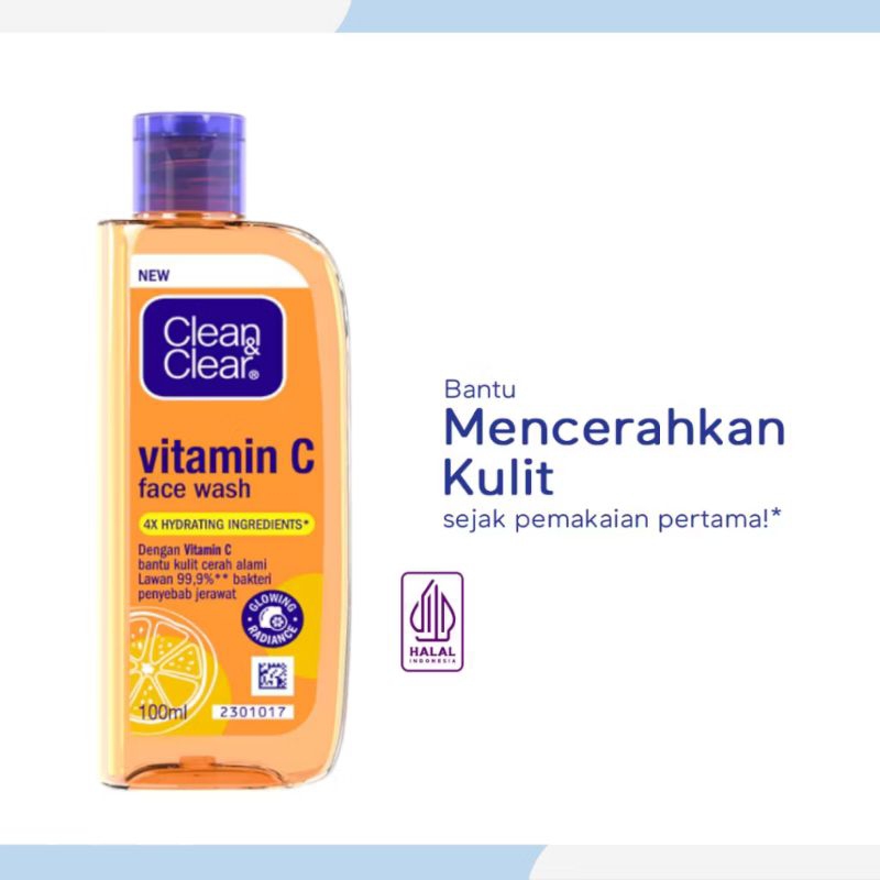 Jual Clean & Clear Vitamin C / Foaming Face Wash 100ml - Sabun Cuci ...