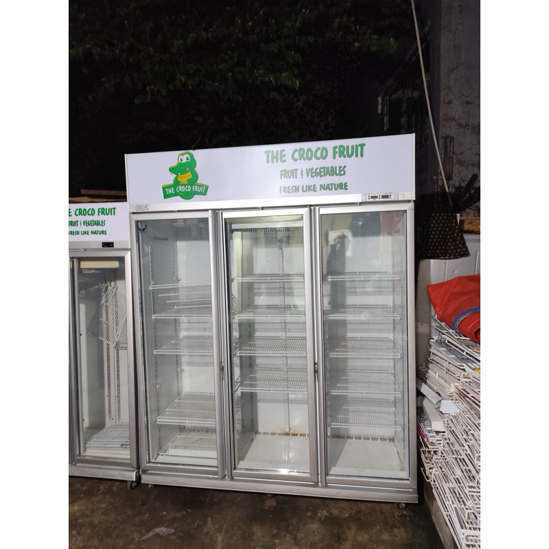 Jual kulkas showcase chiller 3 pintu second bergaransi | Shopee Indonesia