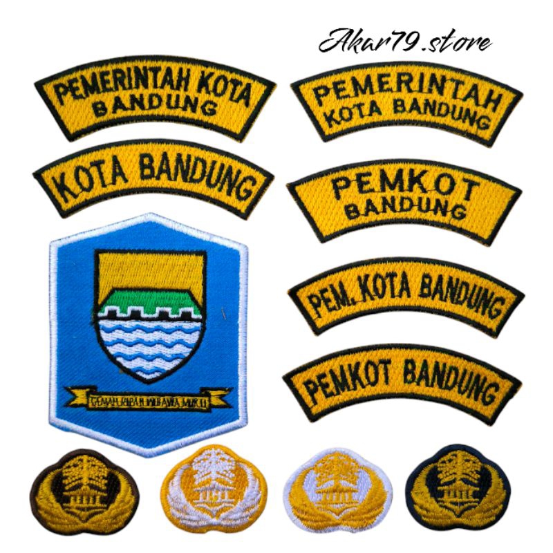 Jual BORDIR ATRIBUT ASN PNS KORPRI LOGO LOKASI PEMERINTAH KOTA BANDUNG ...
