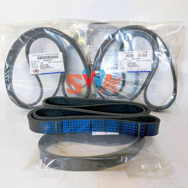 Jual Fan Belt / V-Belt Wuling Cortez (23866811) --> 6PK1212 | Shopee ...