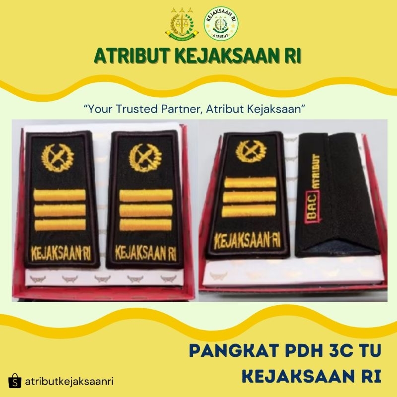 Jual ATRIBUT KEJAKSAAN RI - PANGKAT PDH TU GOLONGAN 3C KEJAKSAAN RI ...