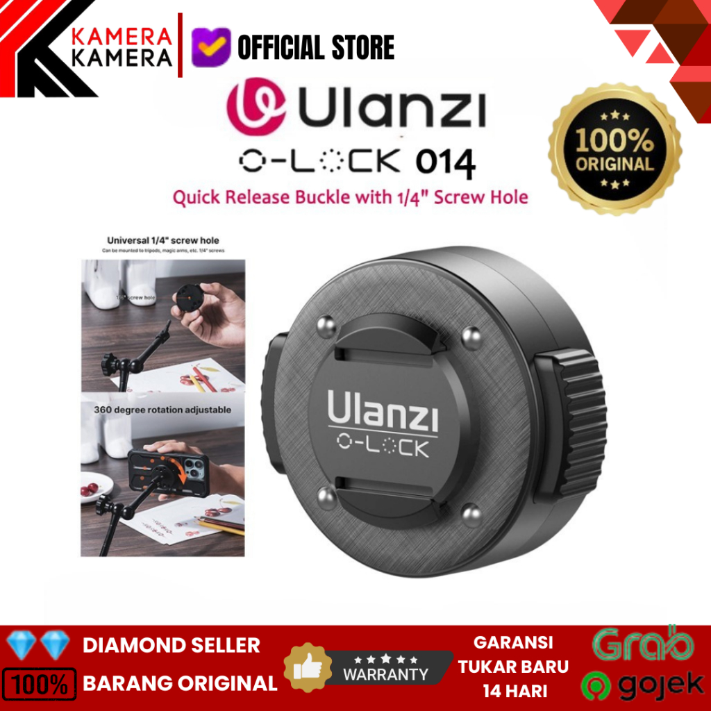 Jual Ulanzi O-LOCK 014 Quick Release to 1/4" Screw Hole | Shopee Indonesia